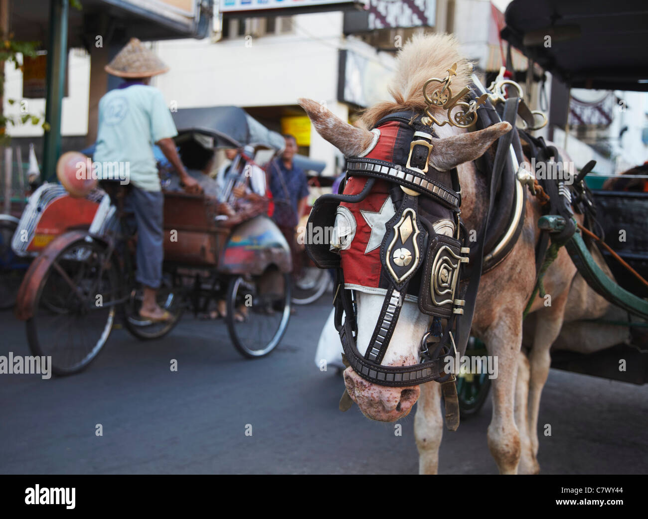 Indonesia yogyakarta horse and carriage hi-res stock photography and ...