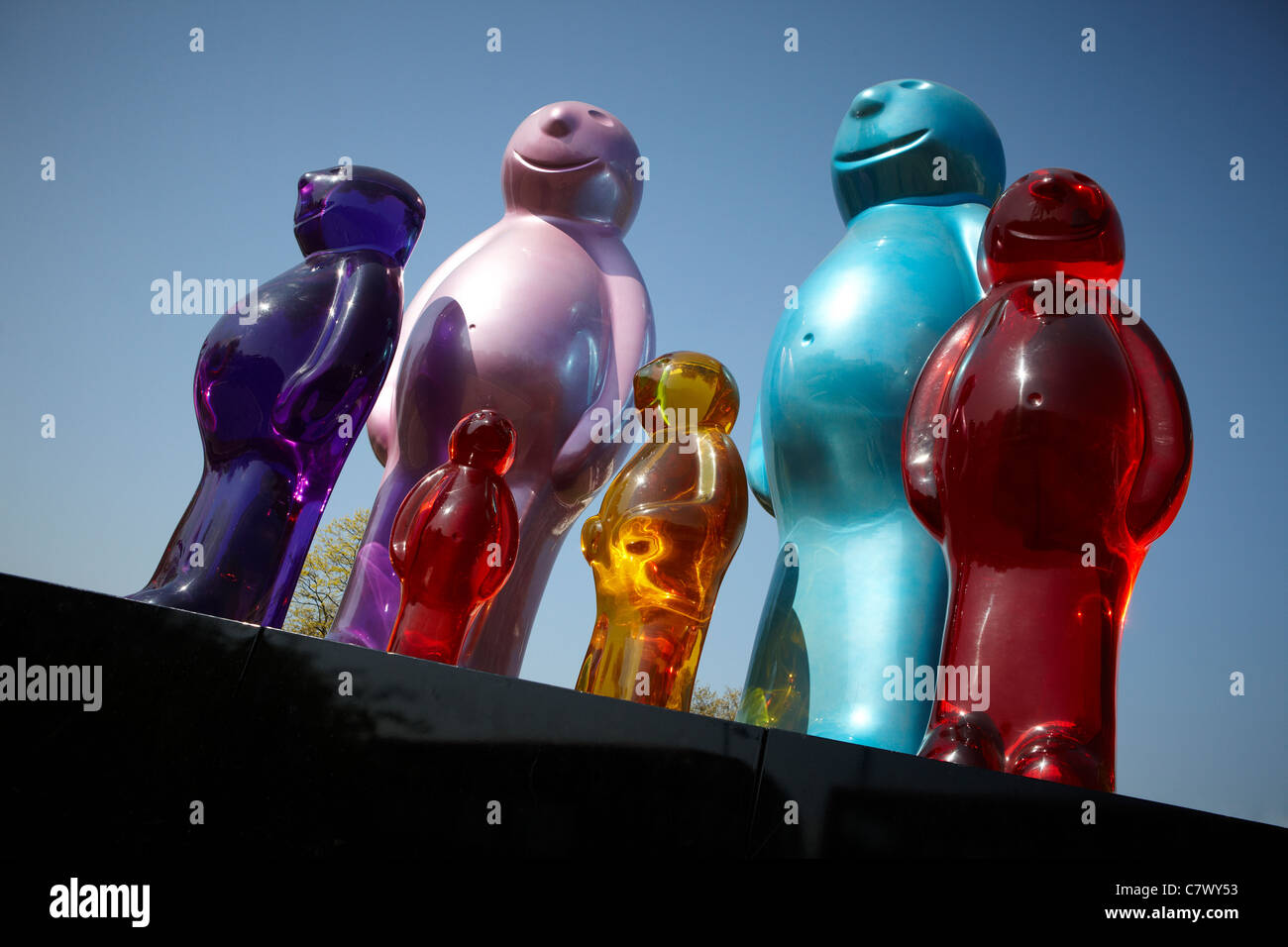 'Jelly Baby Family', a sculpture in pigmented urethane resin by Mauro ...