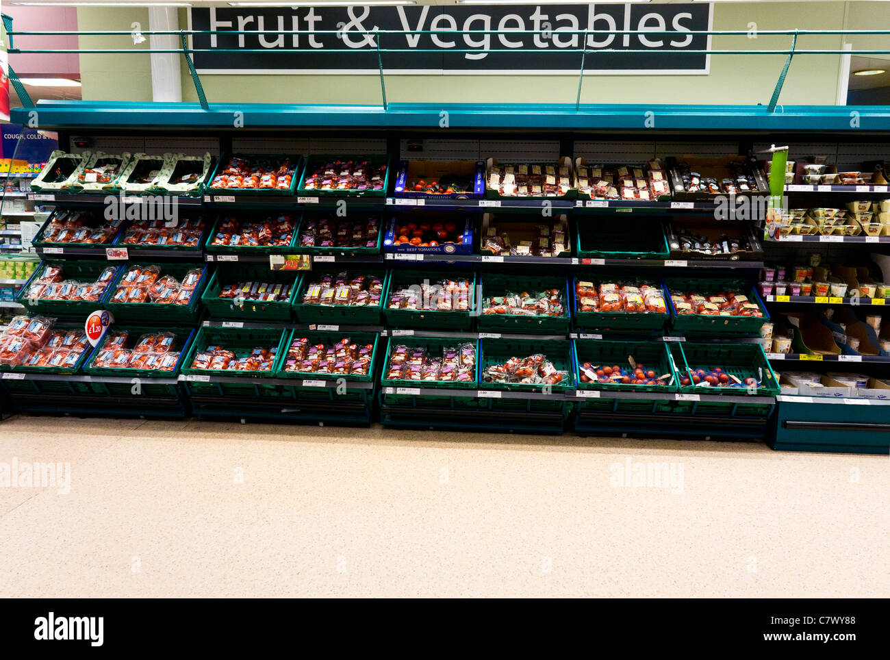 Tesco fruit vegetables hi-res stock photography and images - Alamy