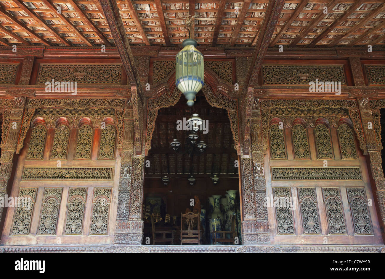 Replica of traditional Javanese house in Maritime Museum, Jakarta, Java ...