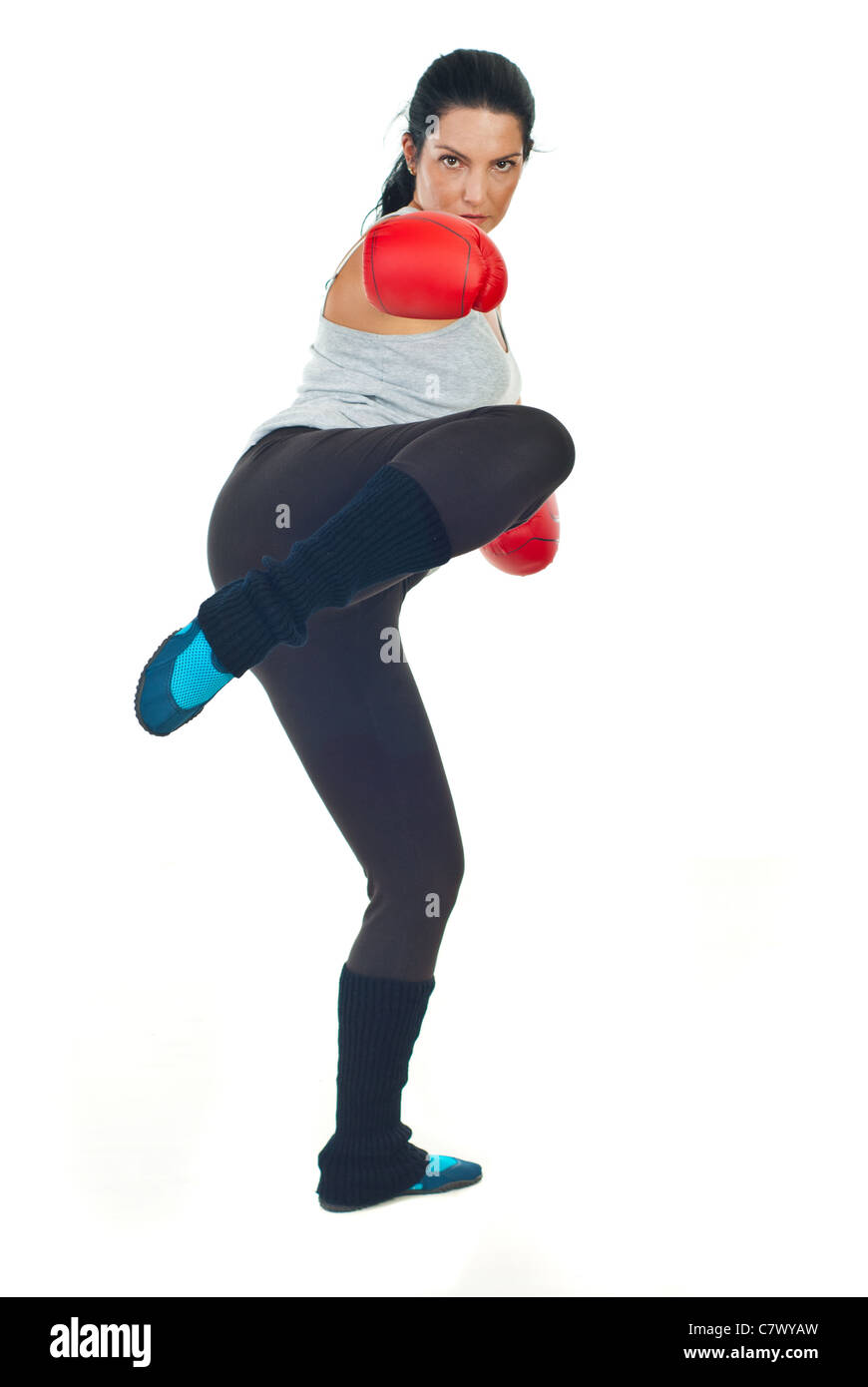 Female boxer action hi-res stock photography and images - Alamy