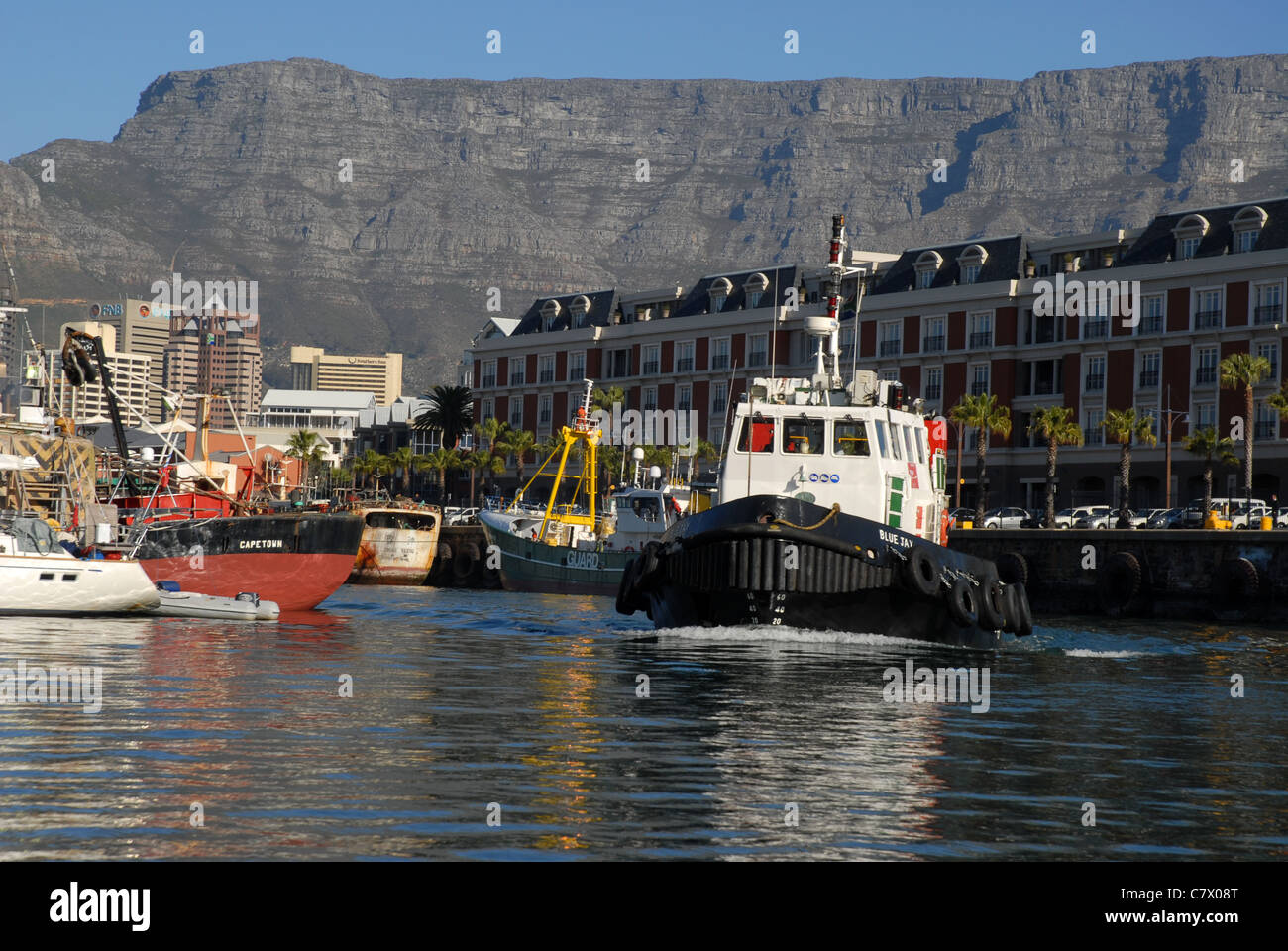 tugboat in the harbour, V & A Waterfront, Cape Town, Western Cape ...