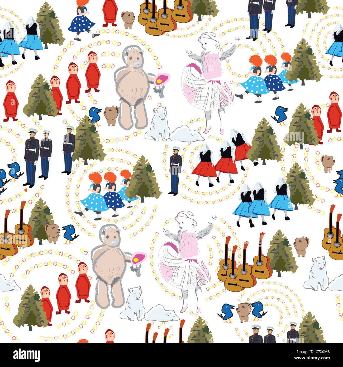 Seamless Pattern for Kids Stock Photo - Alamy