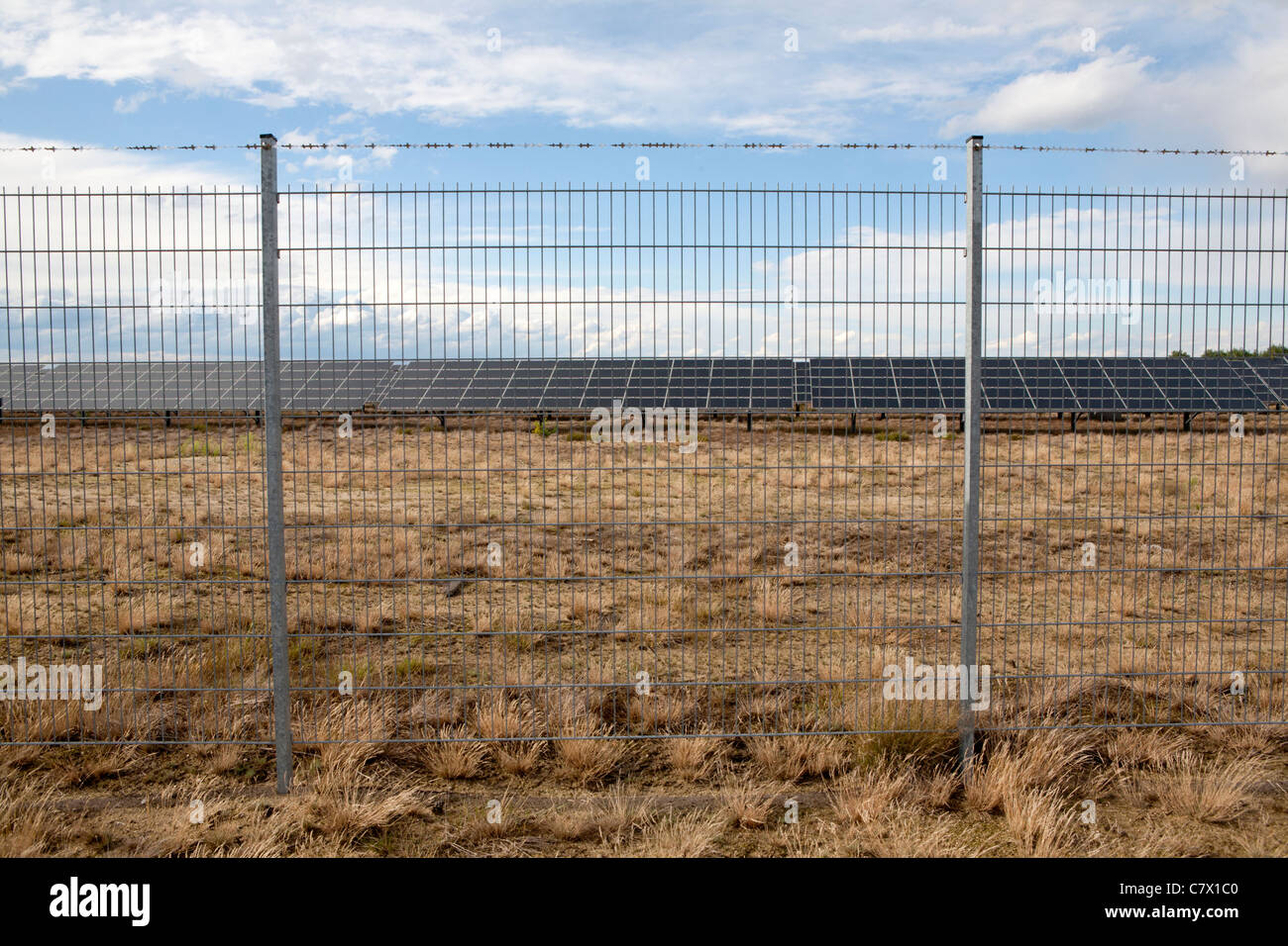 The photovoltaic array on the site of a former military training ...