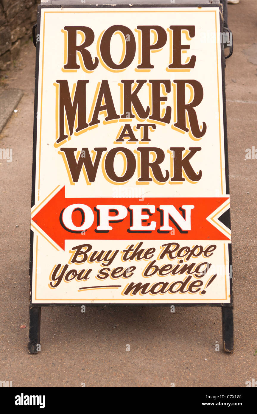 Sign signs ropemakers making rope uk hi-res stock photography and ...