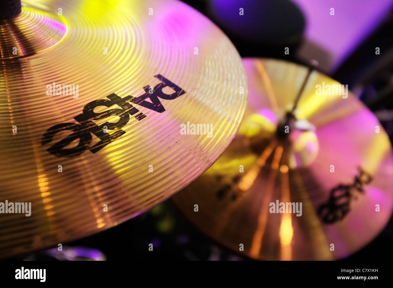 Close-up of Cymbals Stock Photo - Alamy