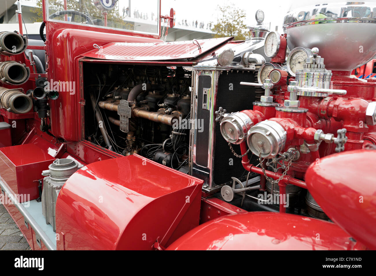 Ahrens Fox fire engine, dated 1927 Stock Photo - Alamy