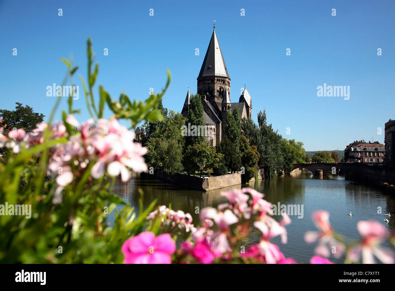 France Lorraine Metz Church Stock Photo - Alamy