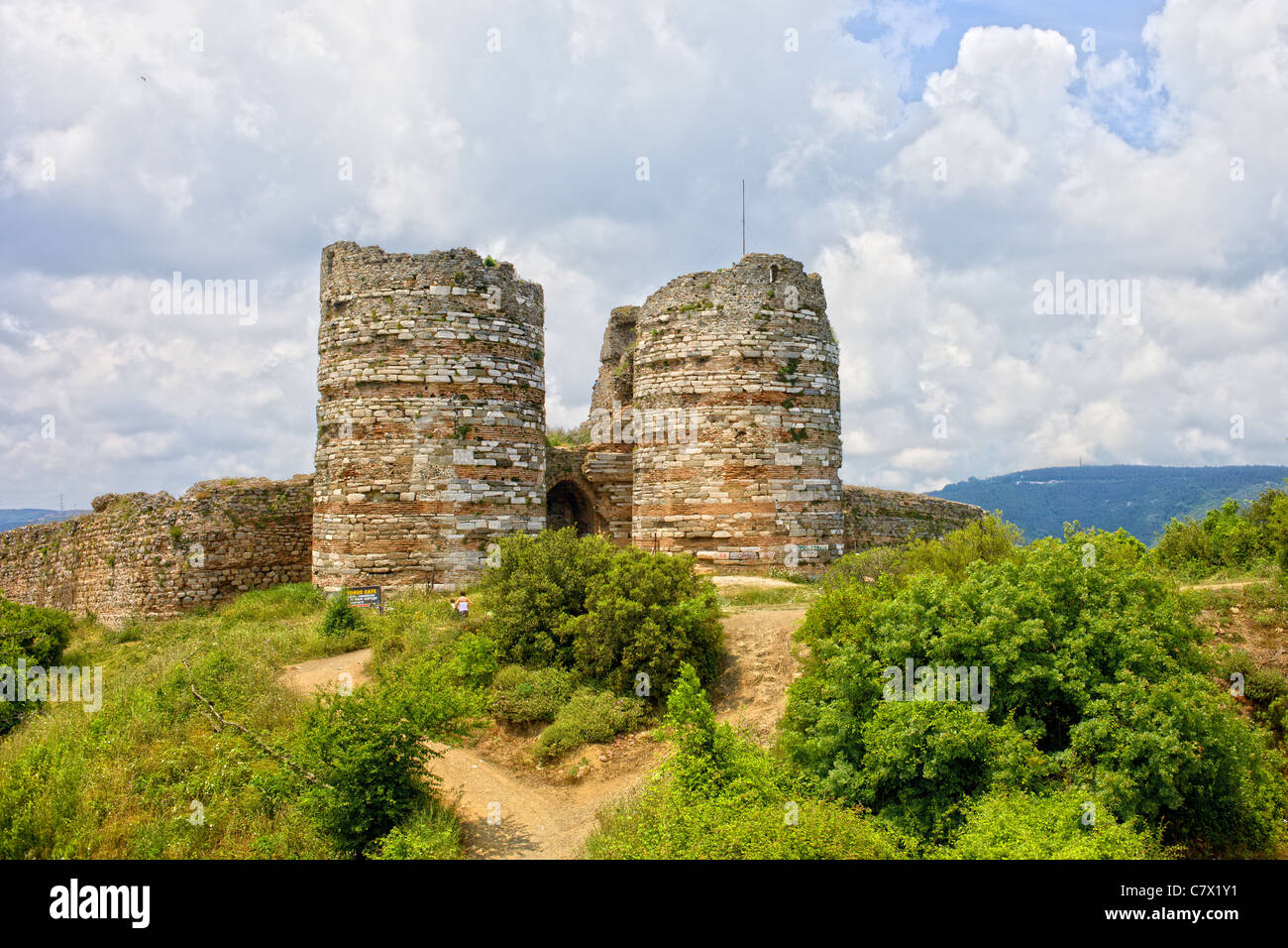 Ruins of Yoros Castle (or Genoese Castle) Byzantine architecture in ...