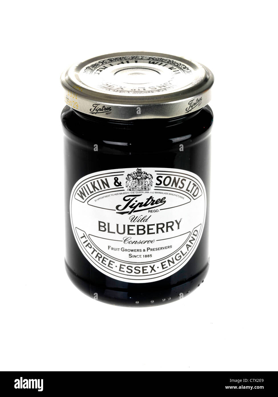 Jar Blueberry Jam Stock Photo - Alamy