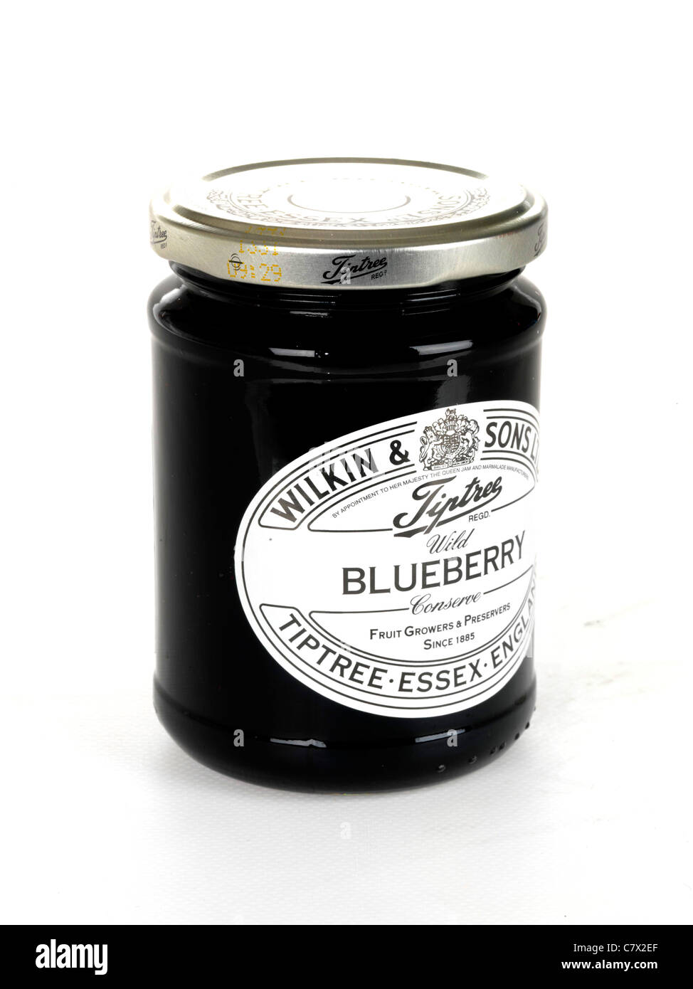 Jar Blueberry Jam Stock Photo - Alamy