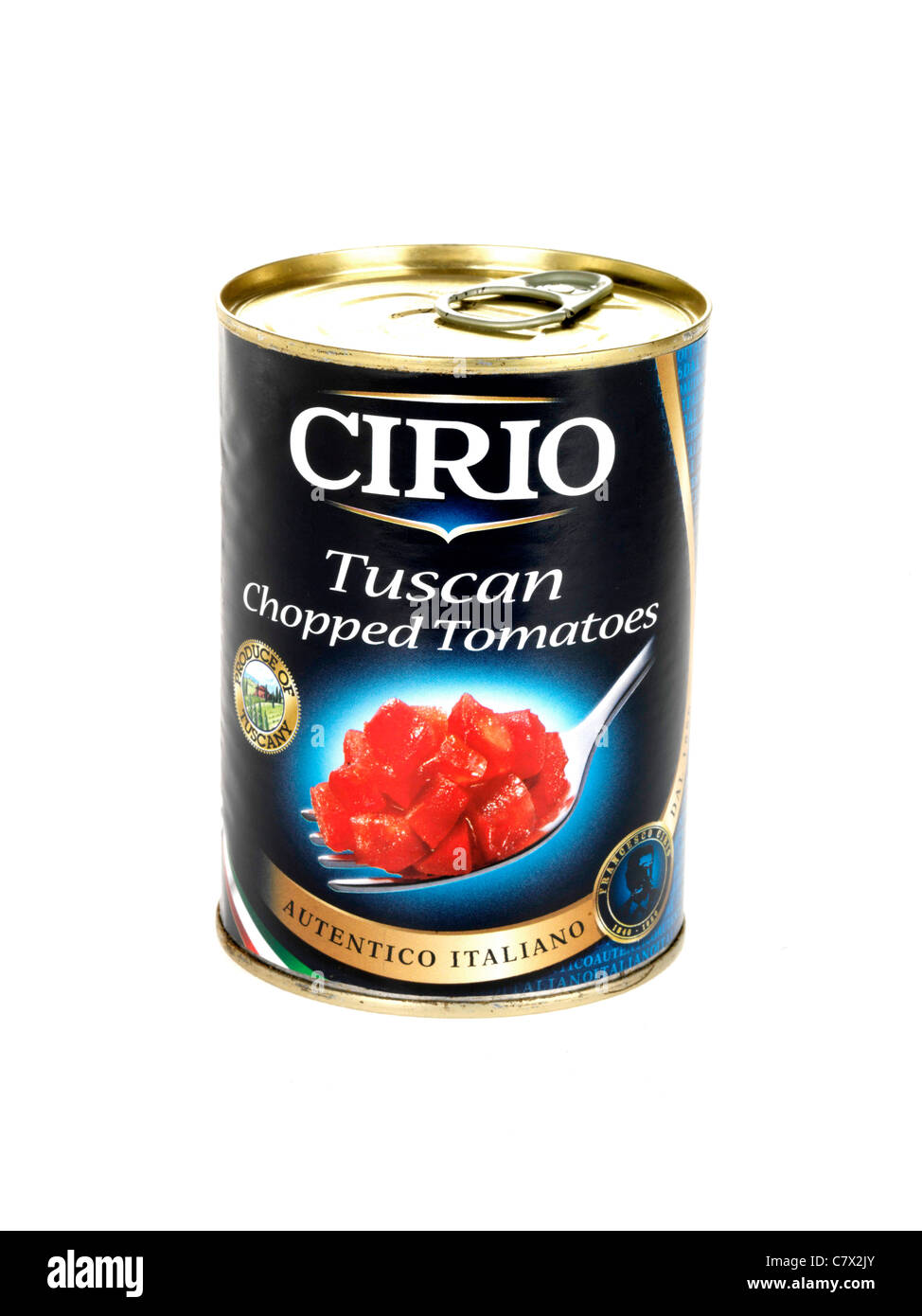 Tin Cirio Chopped Tomatoes Stock Photo - Alamy