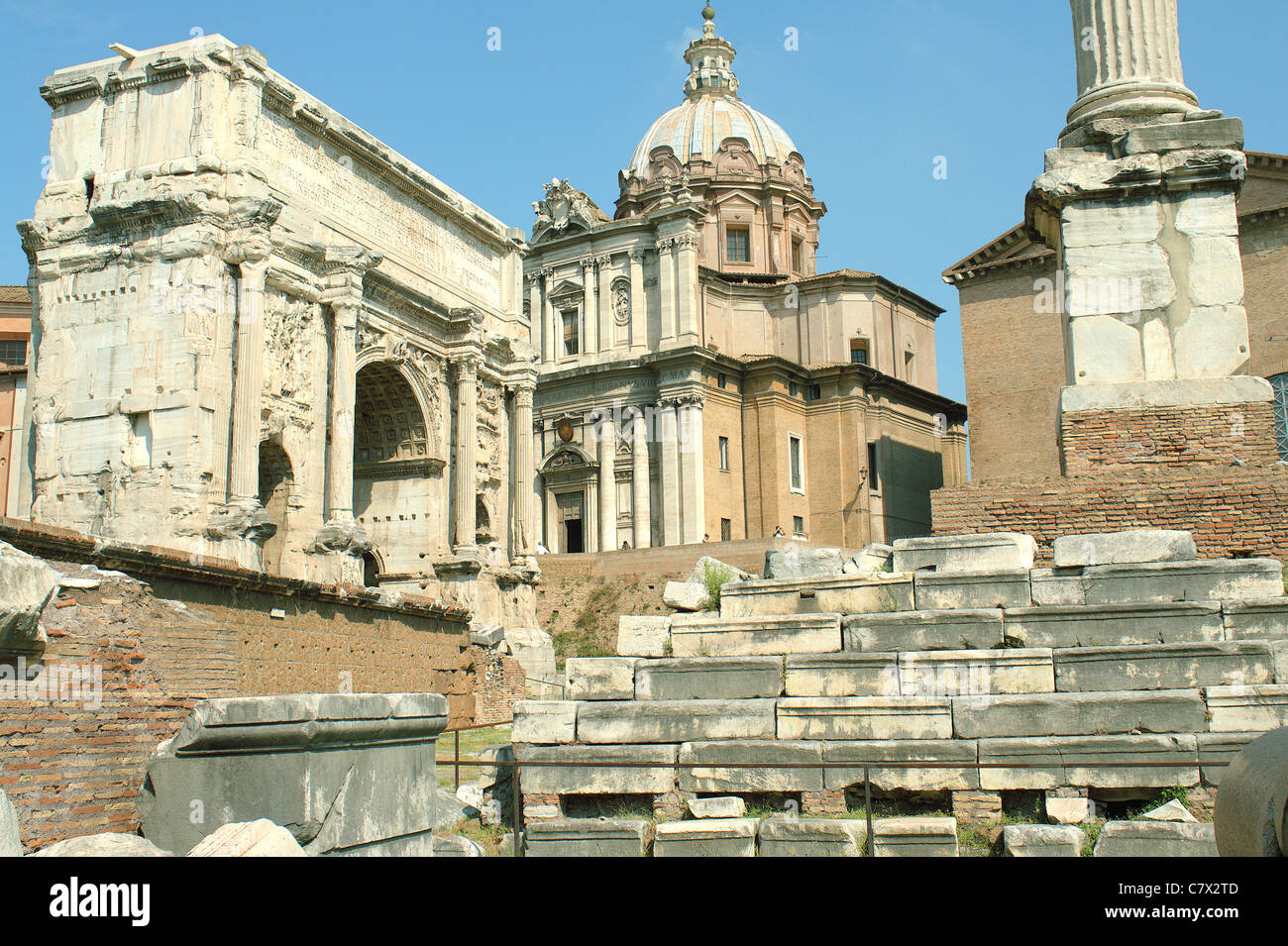 Roman Forum Romanum Rome Italy Stock Photo - Alamy