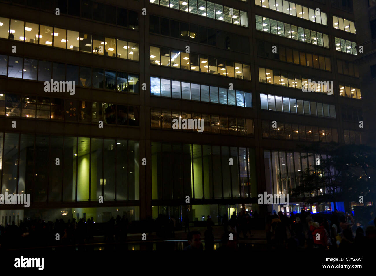 colorful colouful light building night Stock Photo - Alamy