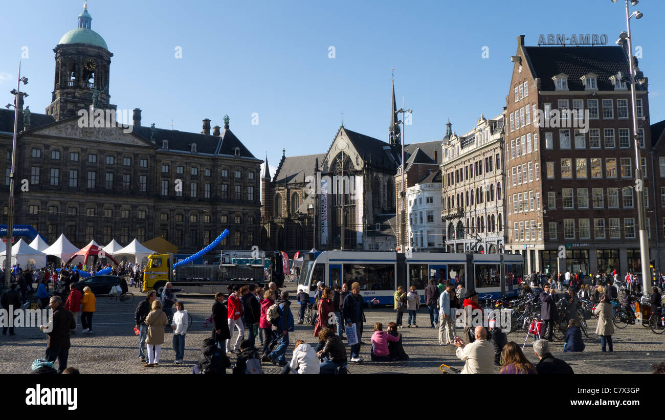 Dam Square including The Royal Palace (Koninklijk Paleis), Amsterdam ...