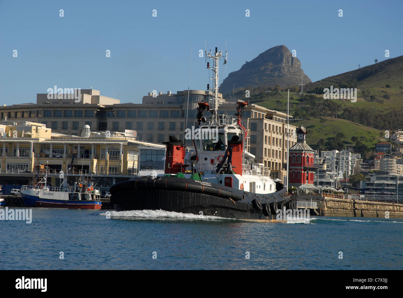 tugboat in the harbour, V & A Waterfront, Cape Town, Western Cape ...