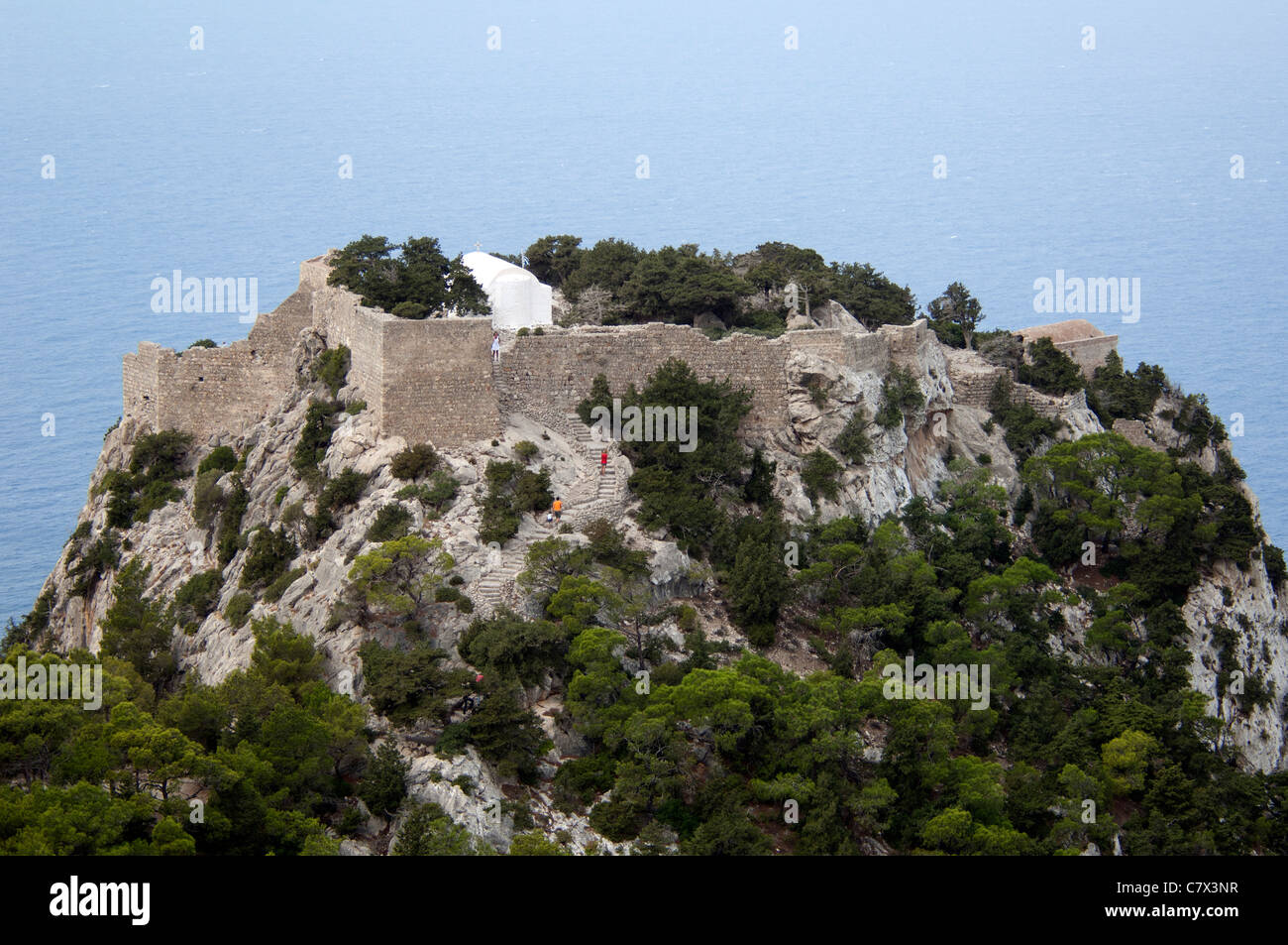 Castle of Monolithos Rhodes Greece Stock Photo - Alamy