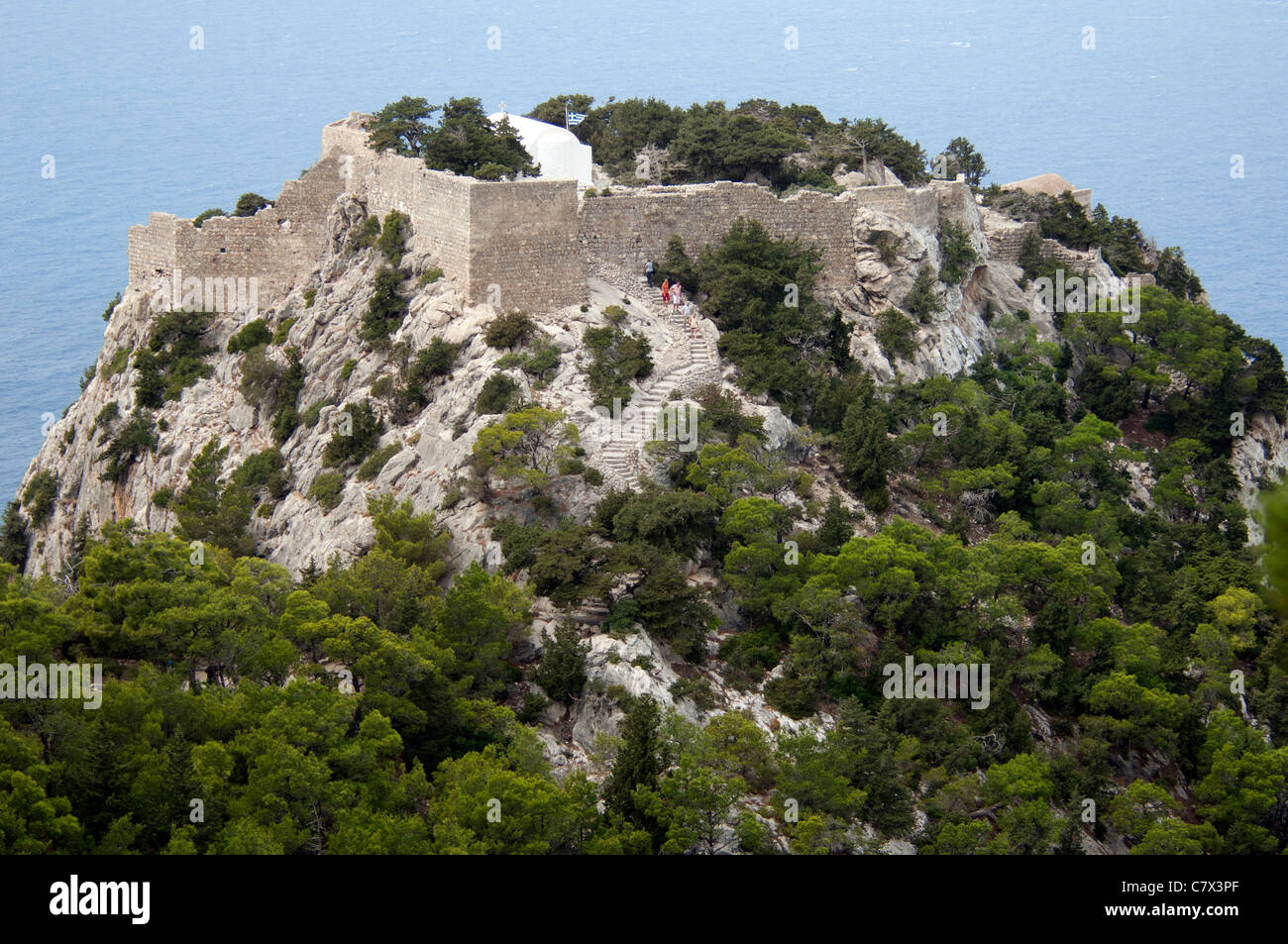 Castle of Monolithos Rhodes Greece Stock Photo - Alamy