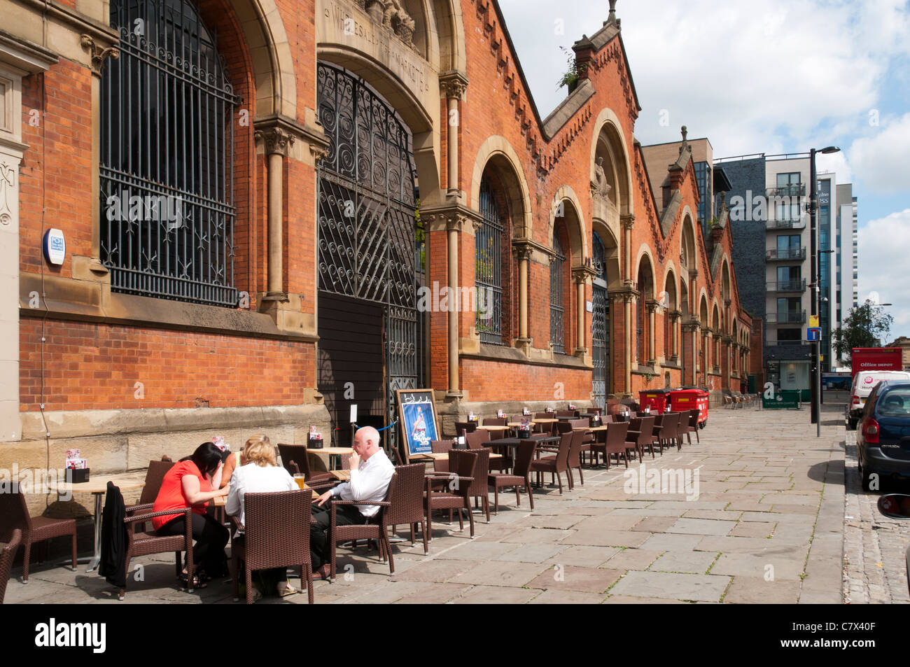 The preserved facade of the former Smithfield Wholesale Fish Market ...