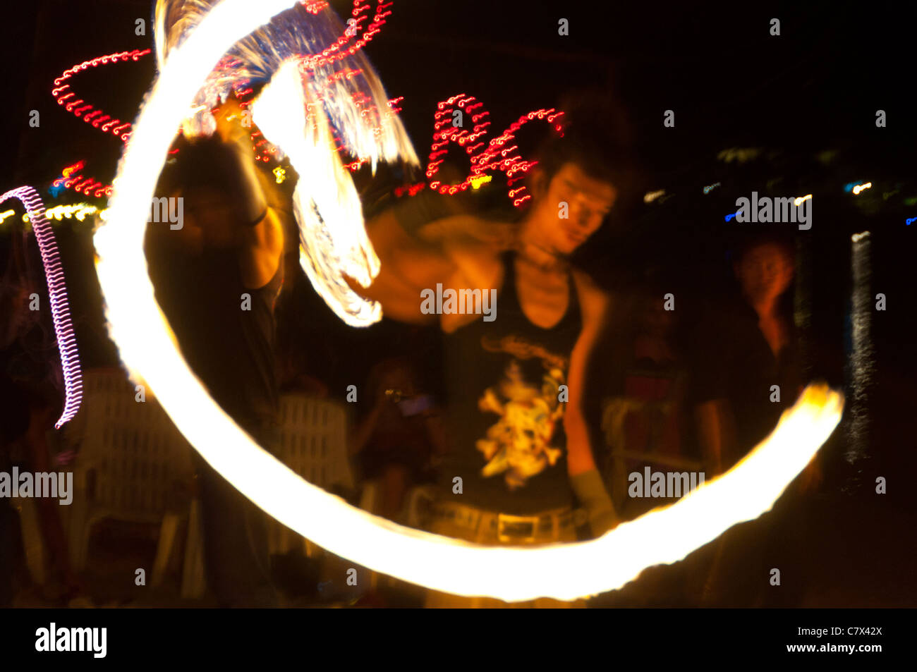 Fire dancing thailand hi-res stock photography and images - Alamy