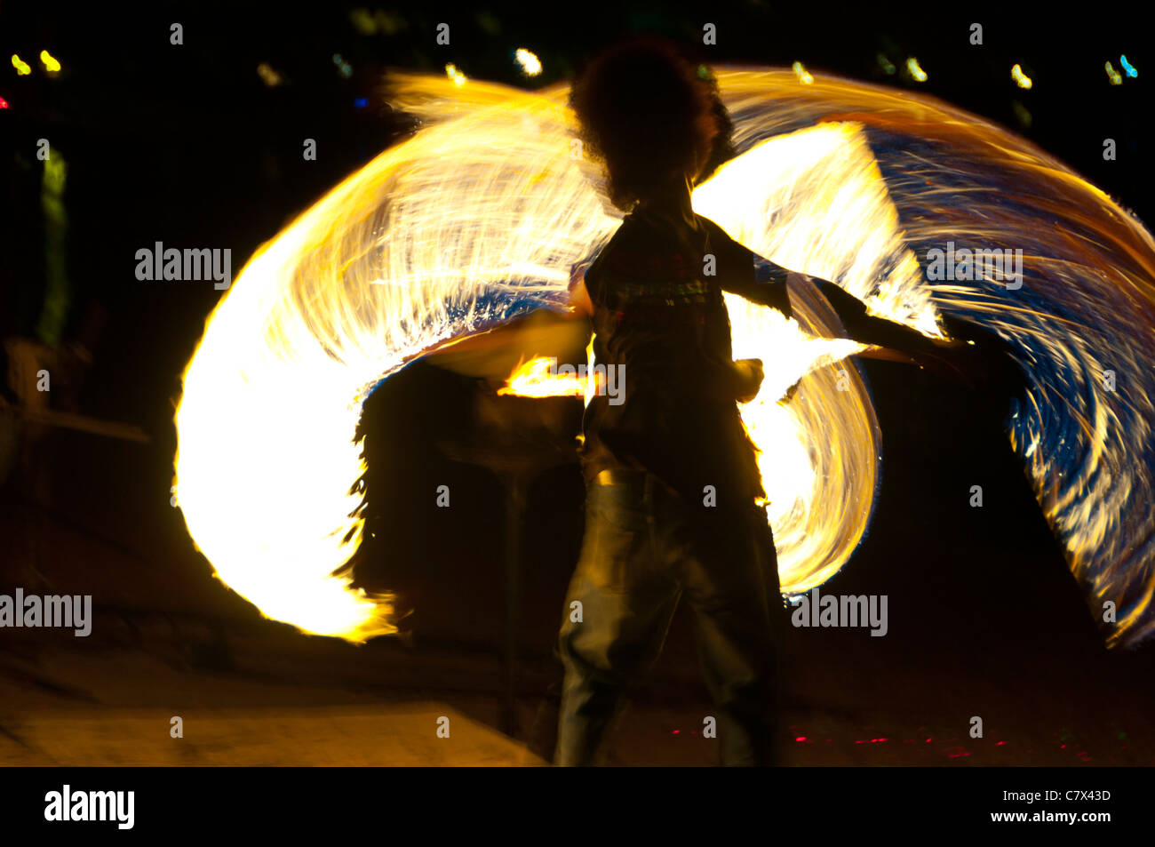 Fire dancing thailand hi-res stock photography and images - Alamy