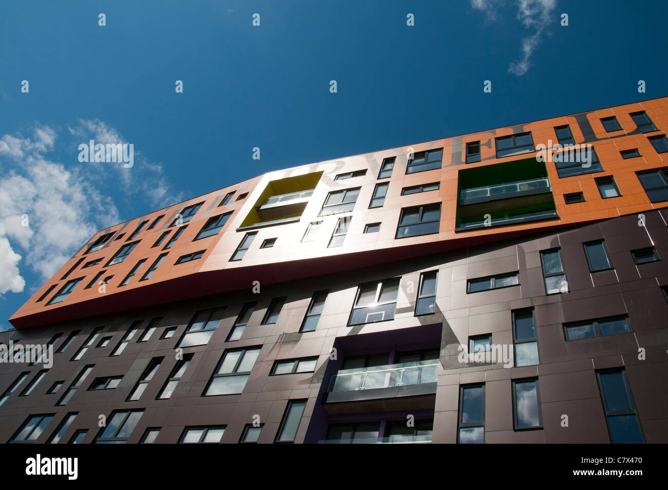The Chips apartment building, designed by Will Alsop, New Islington ...
