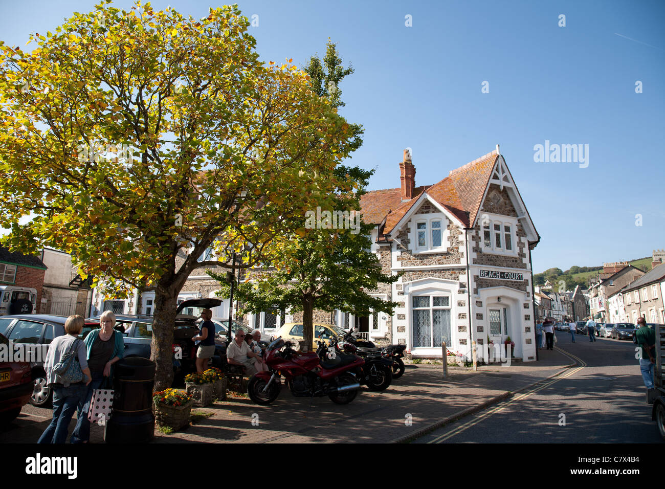 The village of Beer in Devon Stock Photo - Alamy