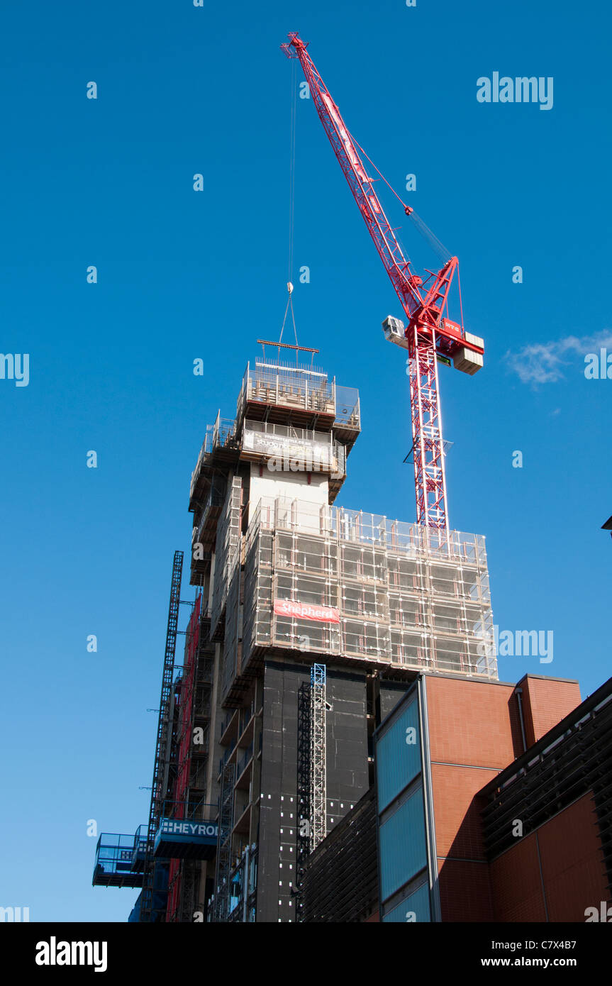 Student Castle apartment block under construction. Great Marlborough ...