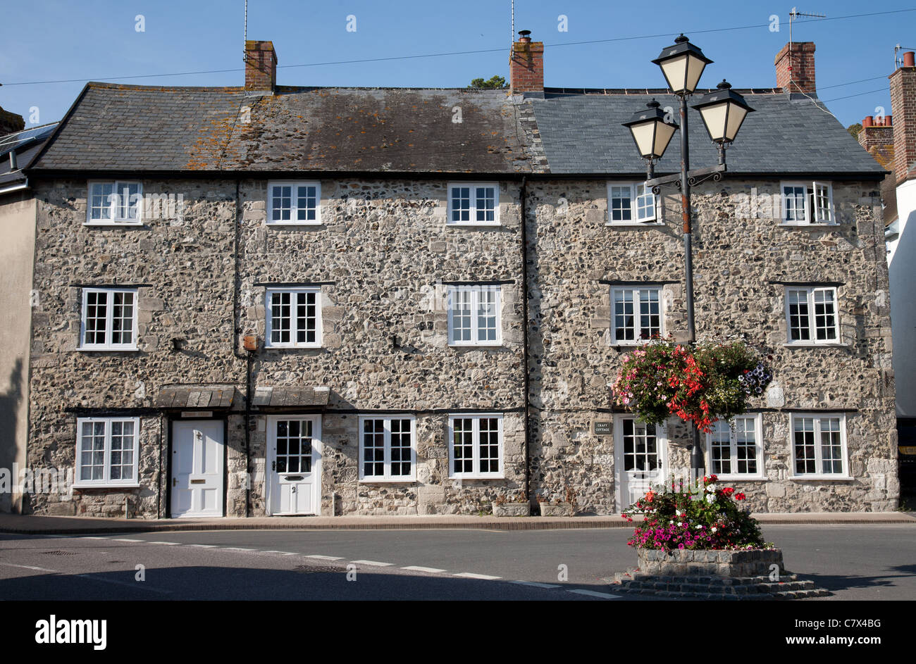 The village of Beer in Devon Stock Photo - Alamy
