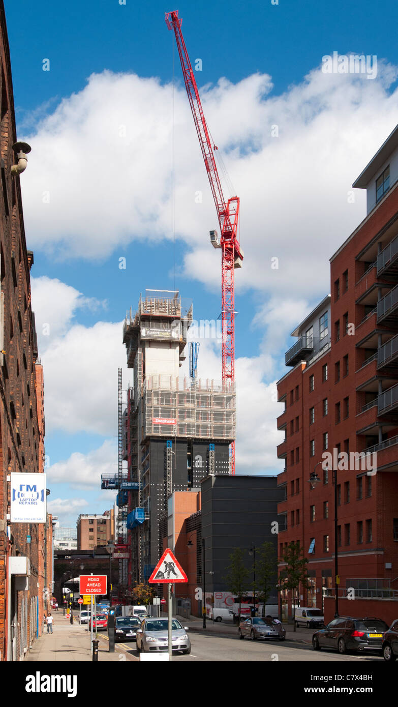 Student Castle apartment block under construction. Great Marlborough ...