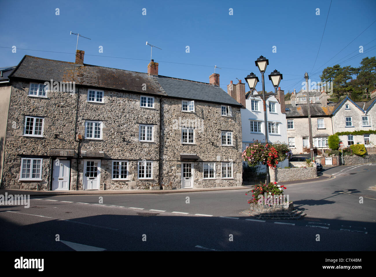 The village of Beer in Devon Stock Photo - Alamy
