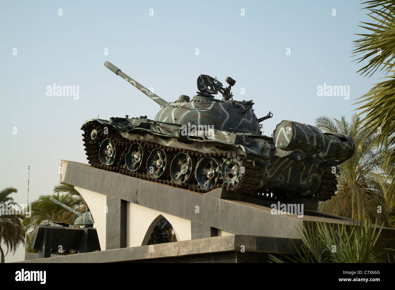 Tank Monument, The War Memory Square, Massawa, Eritrea, Africa Stock ...