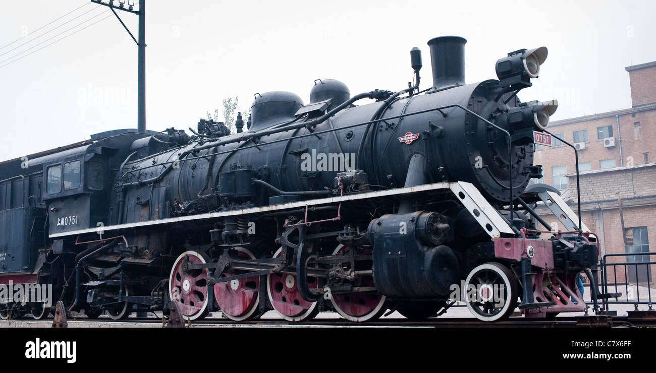 Old chinese steam locomotive in hi-res stock photography and images - Alamy