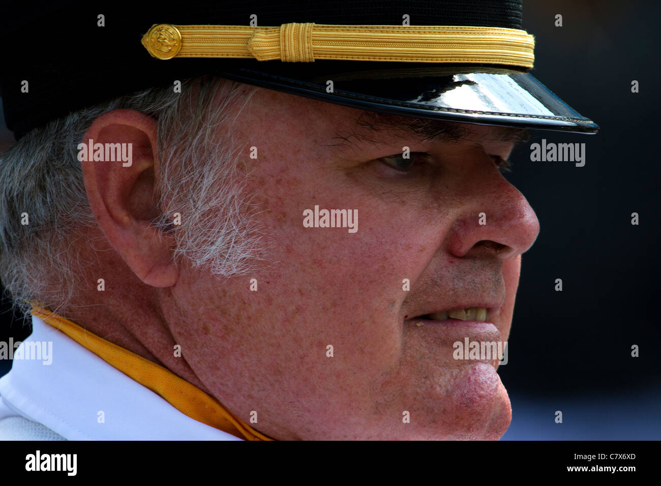 Man marching in Labor Day parade in Marlborough Massachusetts Stock ...