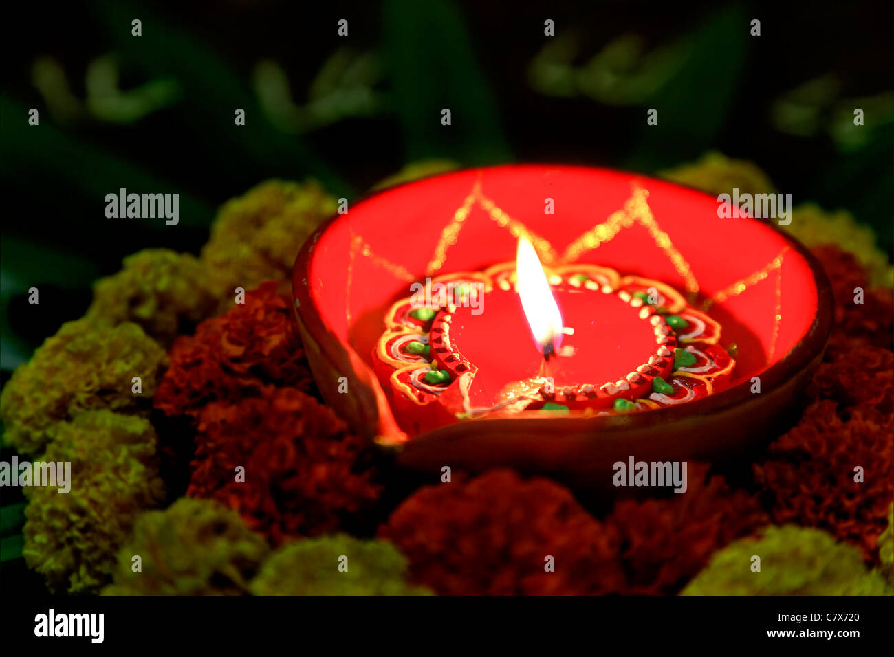 Rangoli, concept, floral design display Hindu Festival a custom done ...