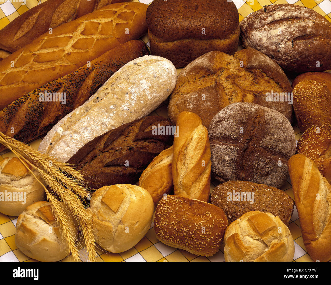 Selection of bread Stock Photo - Alamy