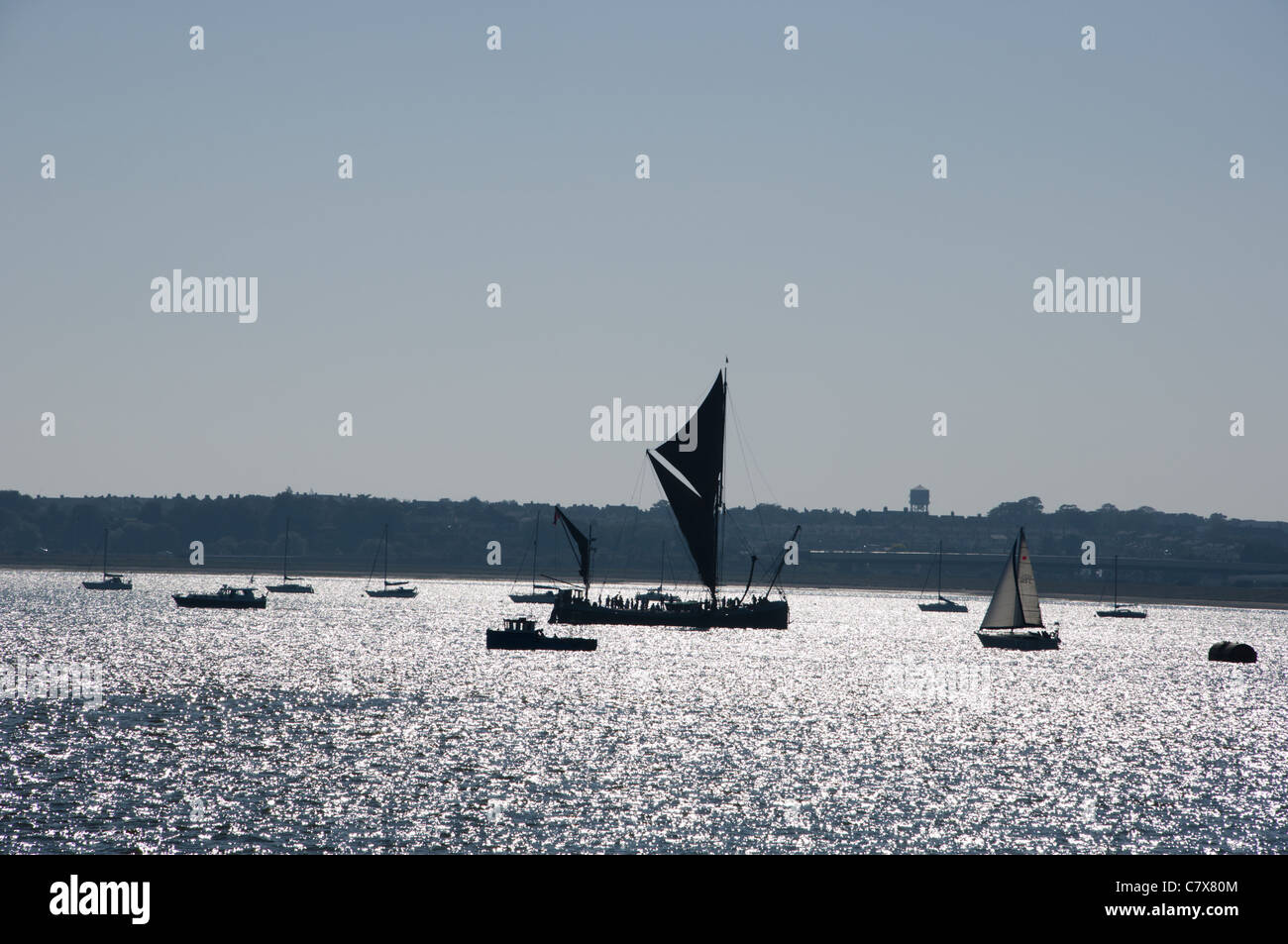 Thames sailing barge thistle hi-res stock photography and images - Alamy