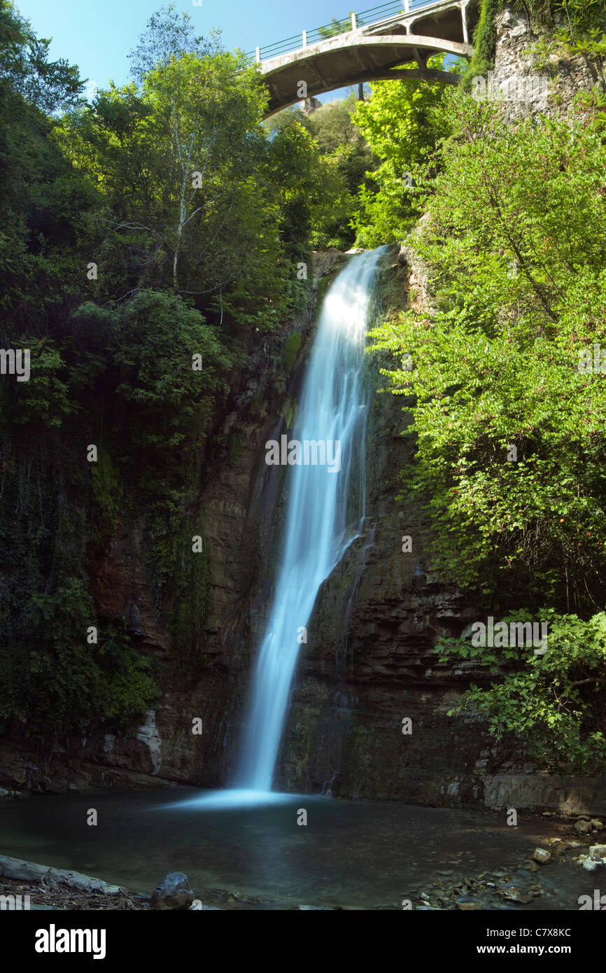 Waterfall and riverstream Stock Photo - Alamy