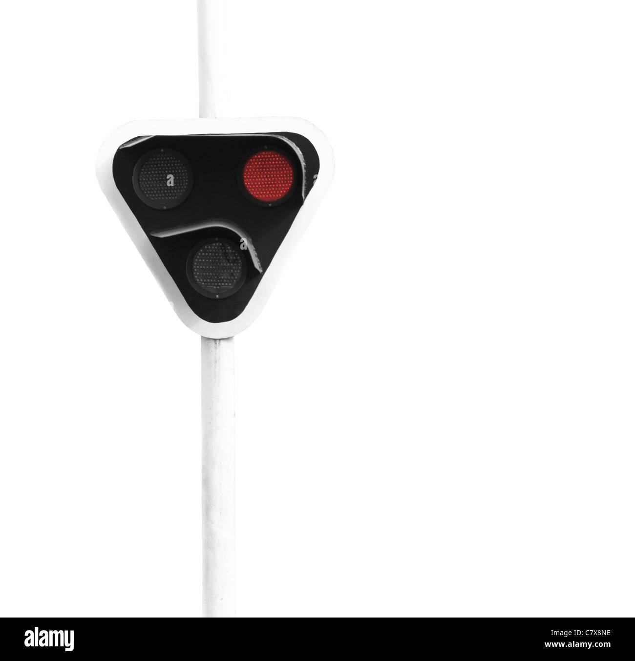 Red signal light (suburban train Stock Photo - Alamy