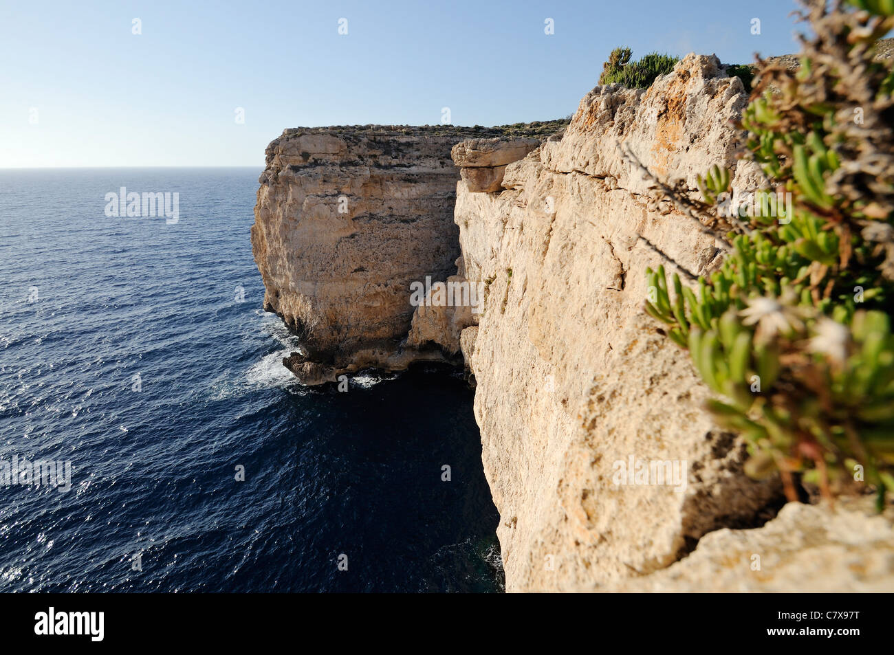 The amazing cliffs of Malta Stock Photo - Alamy