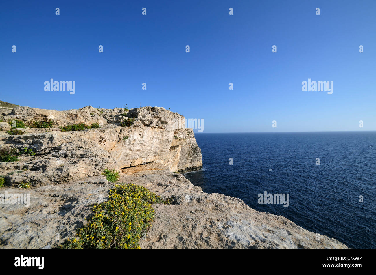 The amazing cliffs of Malta Stock Photo - Alamy