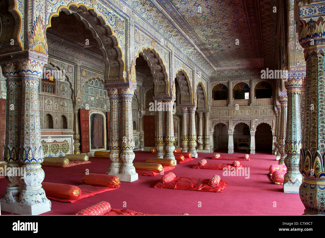 Inside Durbar Hall Old City Palace Karauli Rajasthan India Stock Photo ...