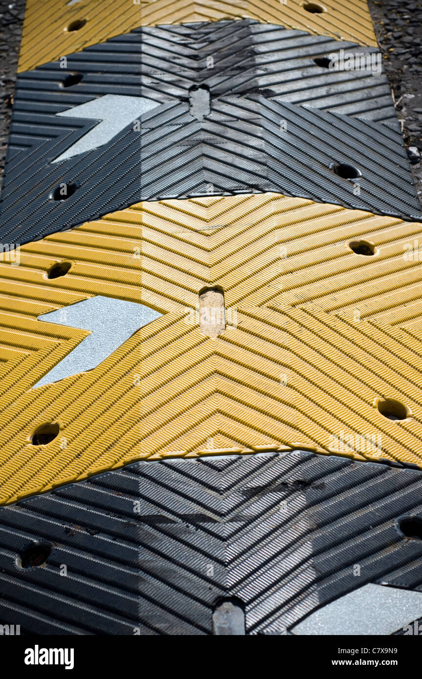 Chevron on speed bump hi-res stock photography and images - Alamy