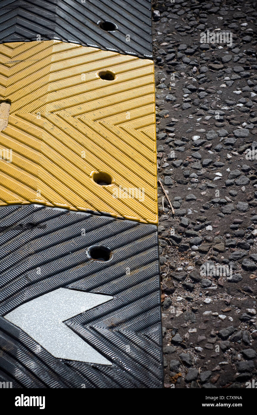 Chevron on speed bump hi-res stock photography and images - Alamy