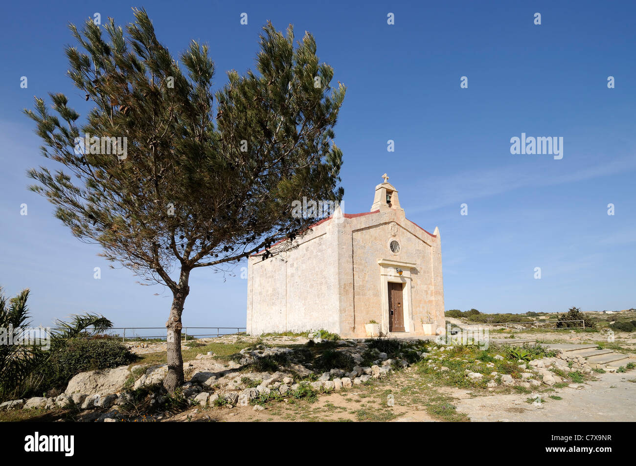 One of the many little medieval chapels in the countryside of Malta ...