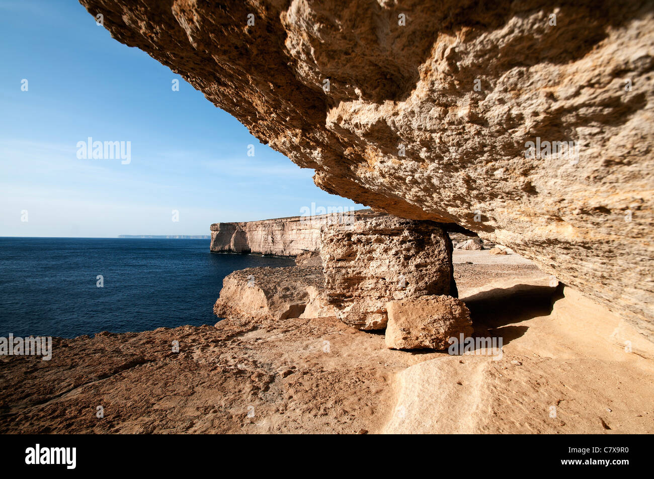 The amazing cliffs of Malta Stock Photo - Alamy
