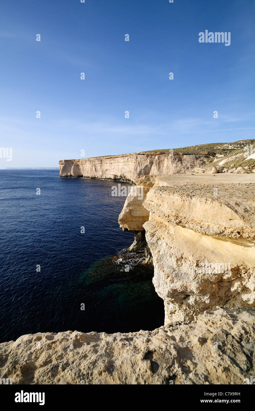 The amazing cliffs of Malta Stock Photo - Alamy