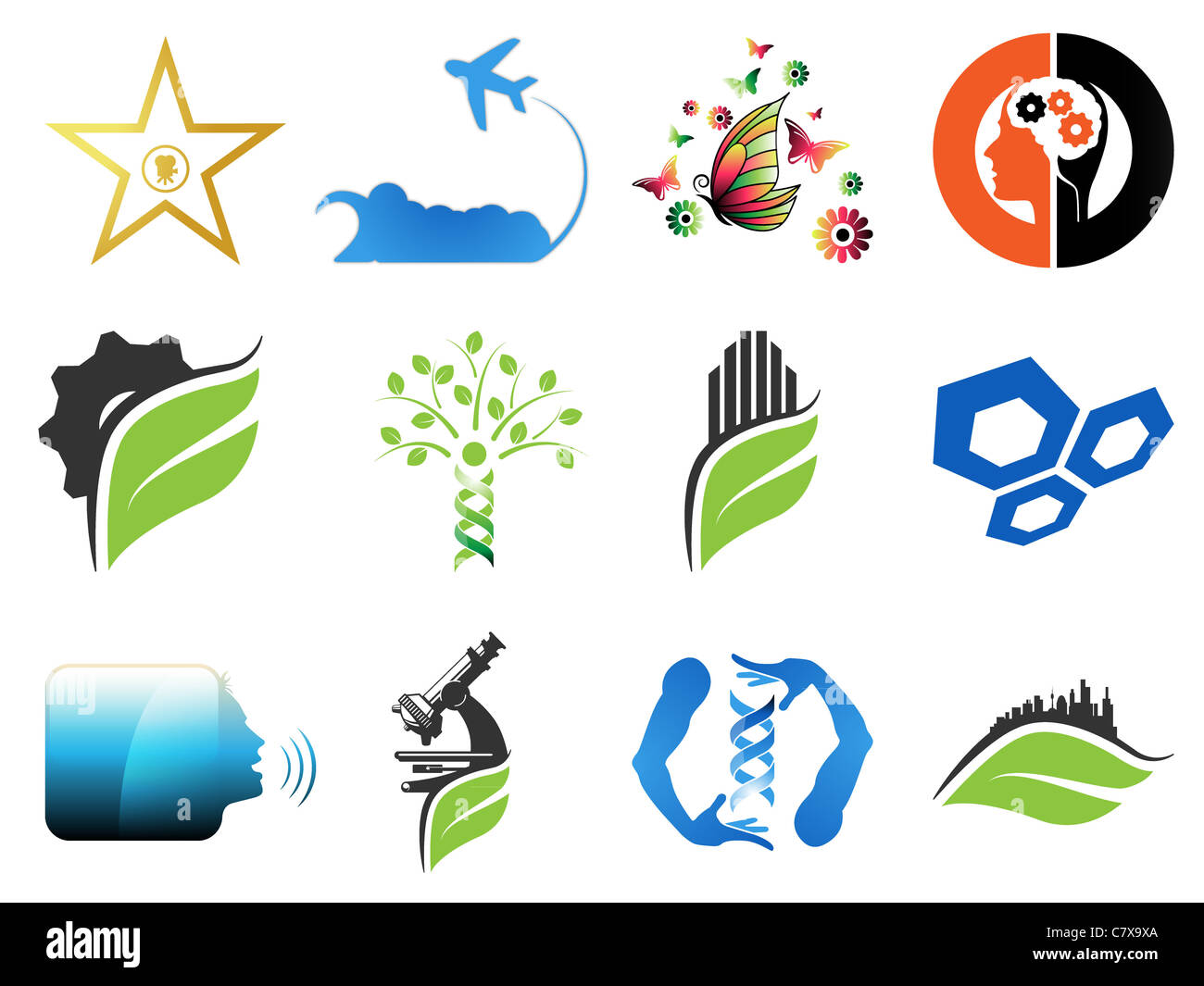 Various logo elements 5 Stock Photo - Alamy