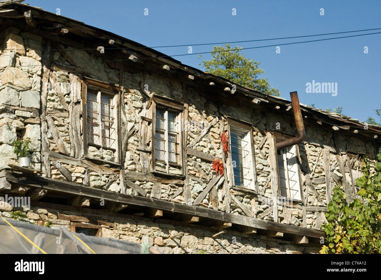 An old house in village of Ilinitza, Kurdjali region, South Bulgaria ...