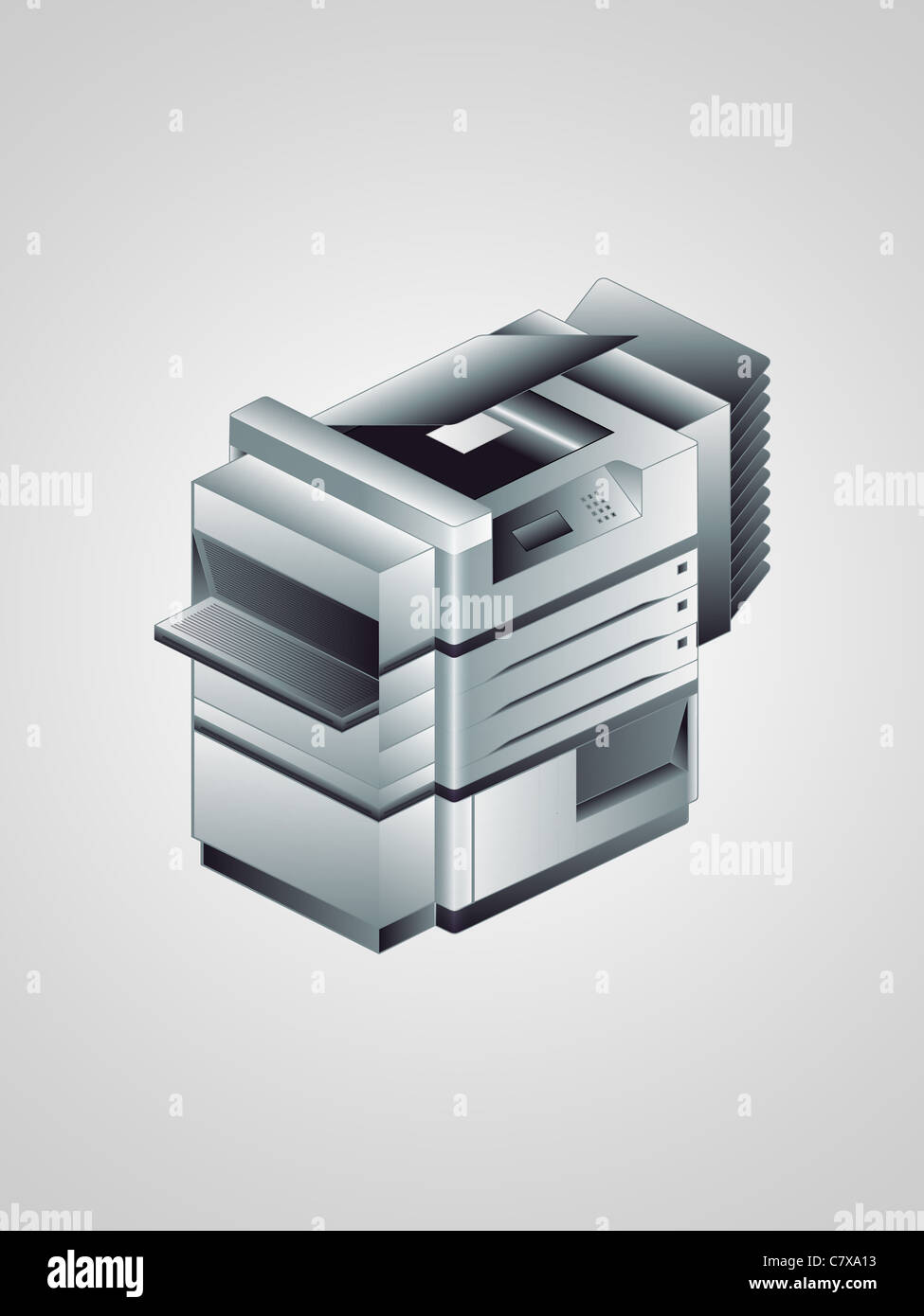 Large printer icon Stock Photo - Alamy